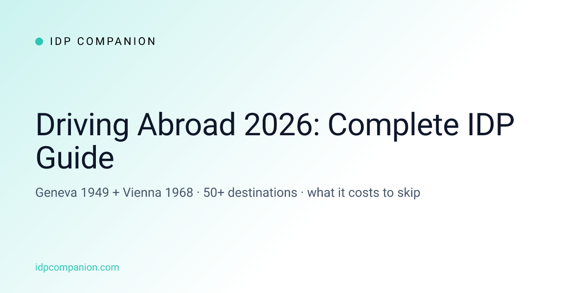 Driving Abroad in 2026: The Complete IDP Guide